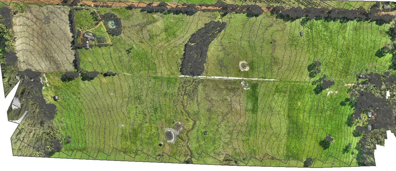 Topographic map of a farm property – Queensland Drones